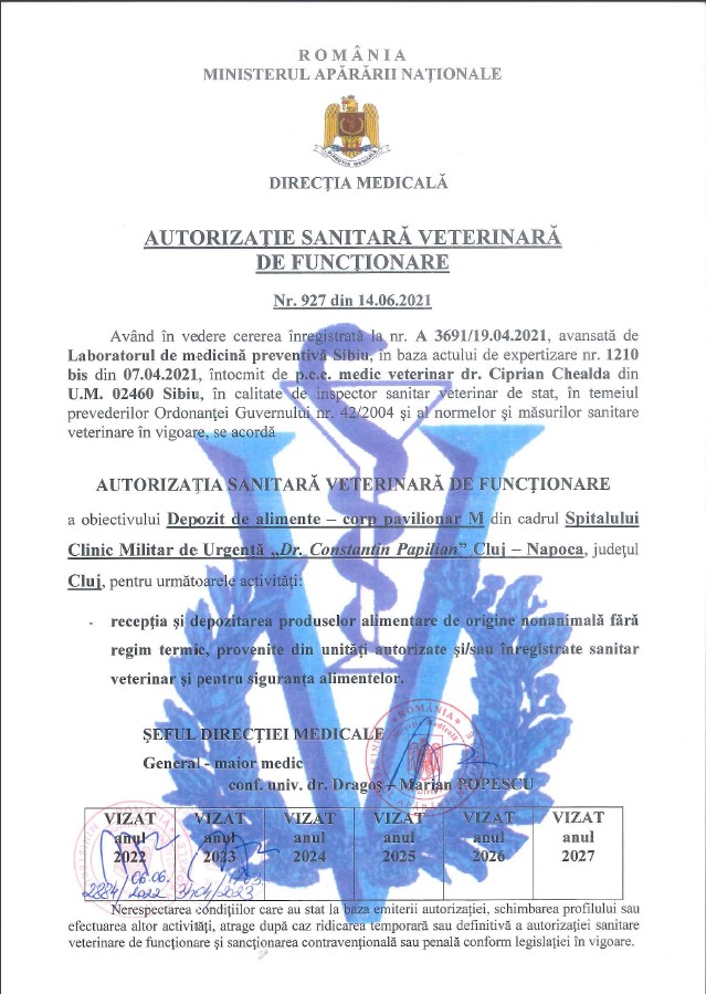 Spitalul Clinic Militar de Urgenta "Dr. Constantin Papilian" Cluj Napoca